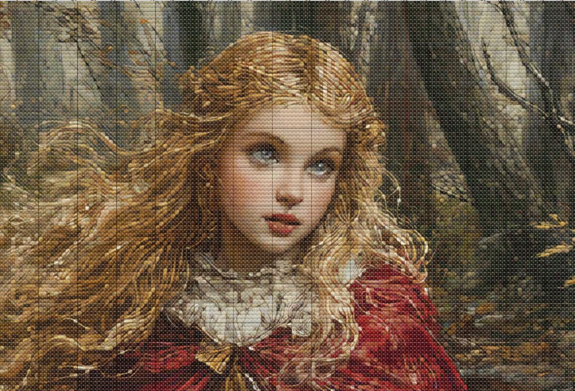 Red Riding Hood Cross Stitch Pattern. Instant PDF Download. 62,909 ...