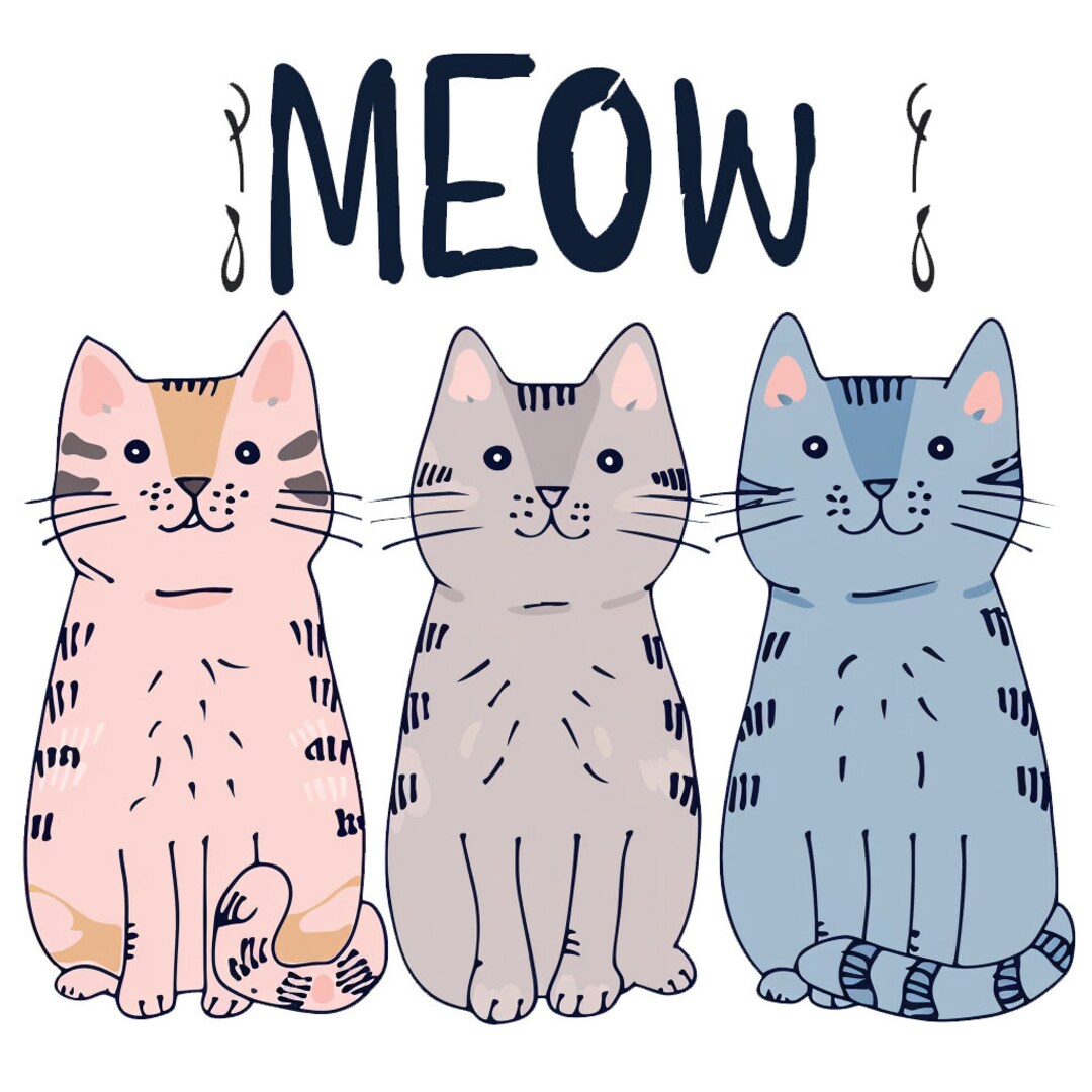 4 Cats Meow 01 Cross Stitch Pattern. Digital PDF Download. 40,000 ...