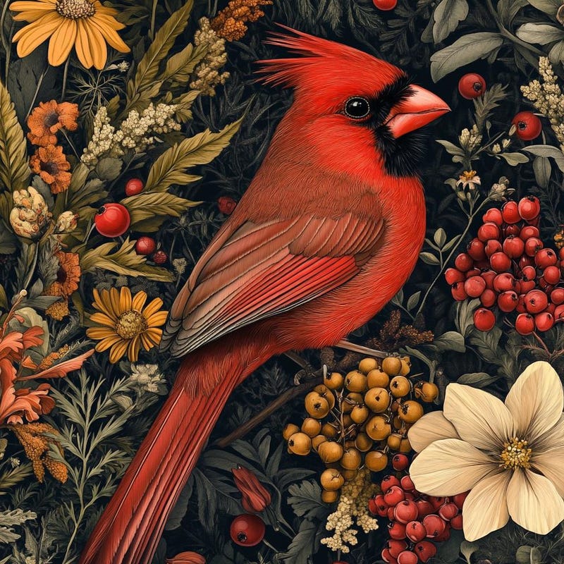 Cardinal Pattern - Etsy