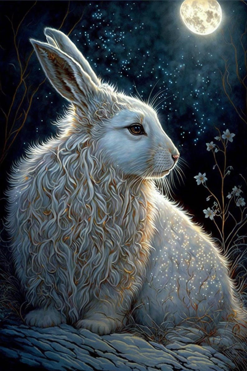Celtic White Hare Cross Stitch Pattern. Instant PDF Download. 60k ...