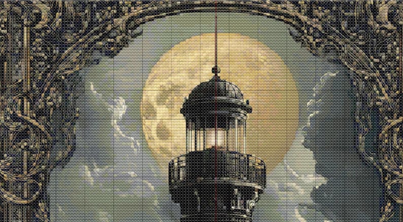 Lighthouse Cross Stitch Pattern. Instant PDF Download. 51,129 Stitches. - Etsy