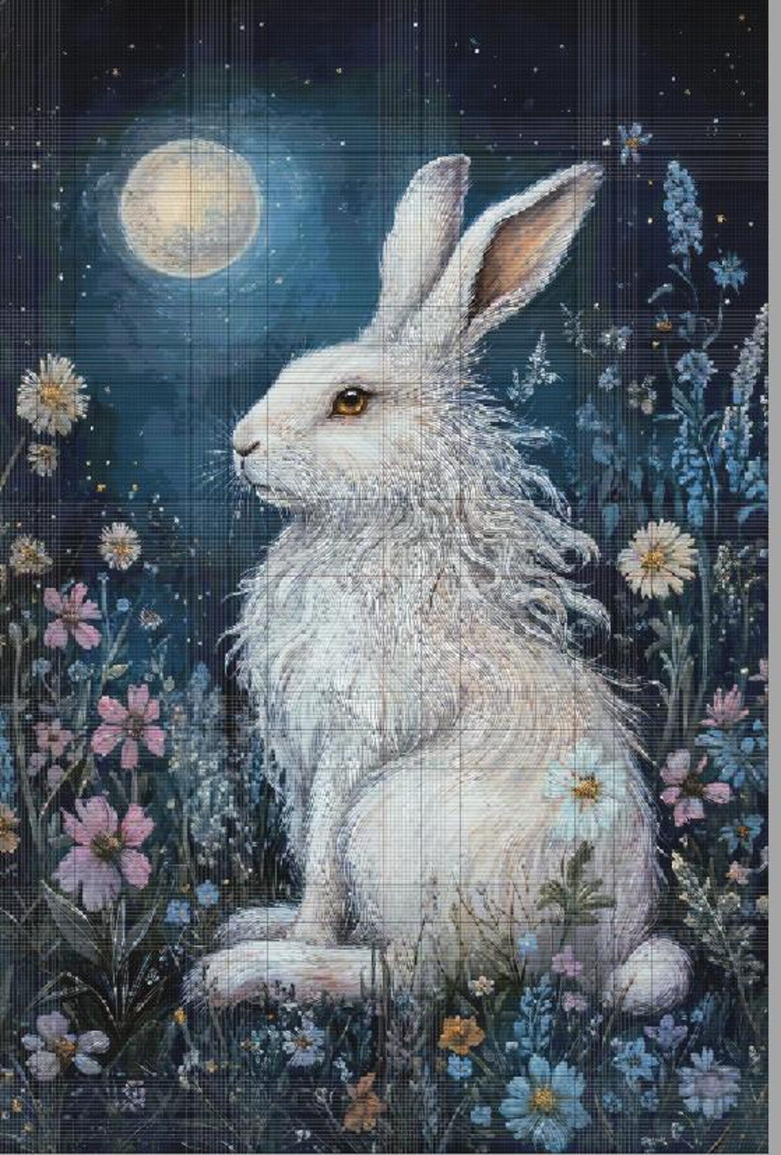 Hare 02 Cross Stitch Pattern. Digital PDF Download. 60,000 Stitches - Etsy