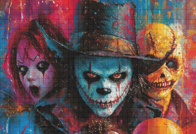 Horror Movie Cross Stitch Pattern - PDF Download - 60,000 Stitches ...