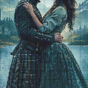 Outlander Claire Jamie Fraser Cross Stitch Pattern. Instant PDF ...