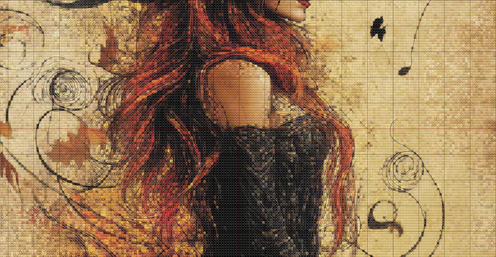 Pagan Wiccan Witch Cross Stitch Pattern. Instant PDF Download. 60k ...