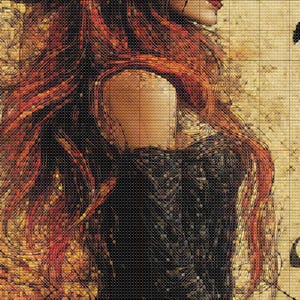 Pagan Wiccan Witch Cross Stitch Pattern. Instant PDF Download. 60k ...