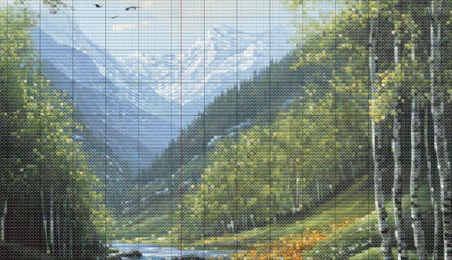 River Flow Cross Stitch Pattern. River Flow Embroidery Pattern. Instant ...