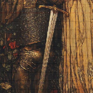 Knight and Maiden Cross Stitch Pattern: Medieval Romance (PDF Download ...