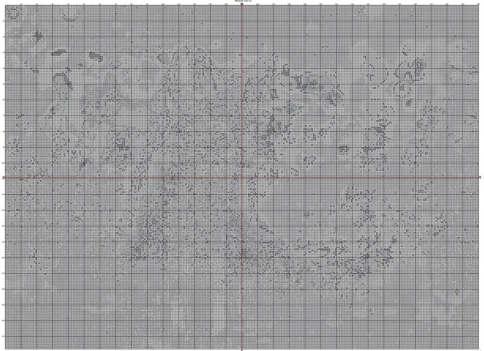 Moonlit Fox Cross Stitch Pattern, Needlepoint, Embroidery, Sewing ...