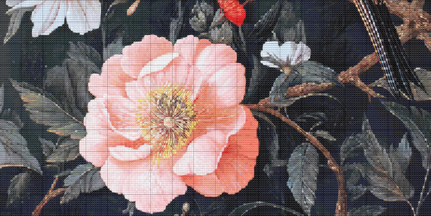 Baroque Nature Birds Cross Stitch Pattern. Instant PDF Download. 60k ...