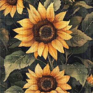 Sunflower Cross Stitch Pattern. Instant PDF Downloads. 50,400 Stitches ...
