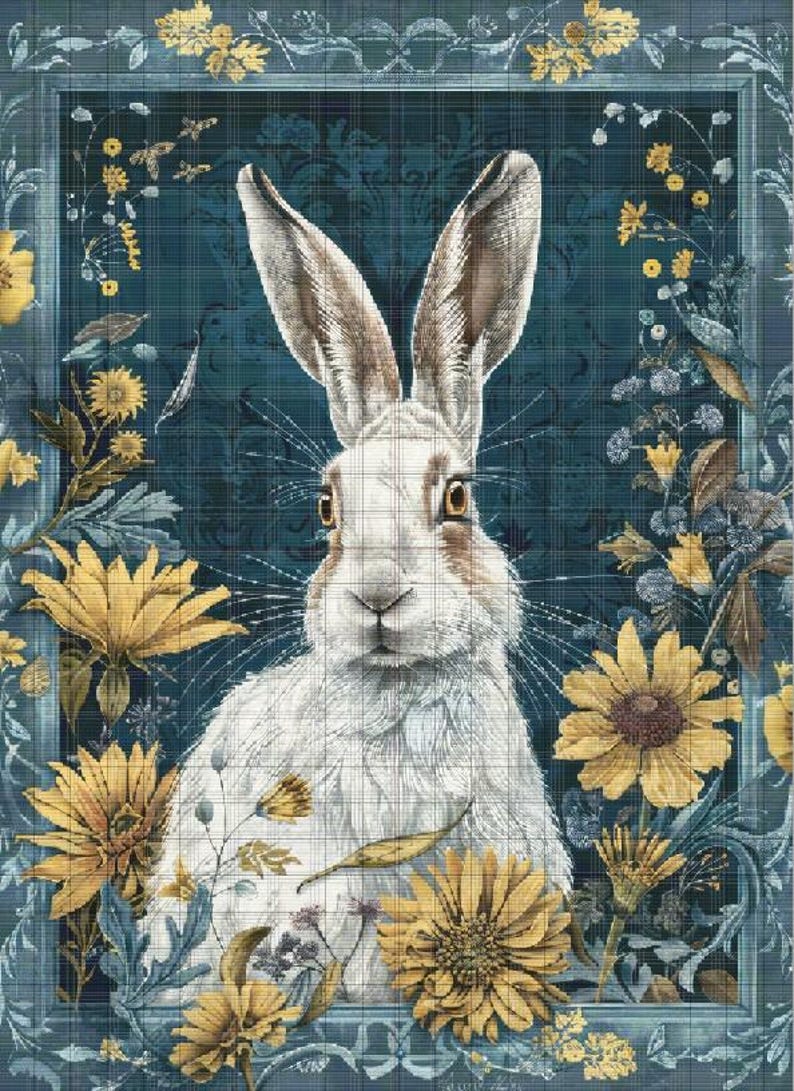 Spring Celtic Hare Cross Stitch Pattern. Digital PDF Download. 65,400 ...
