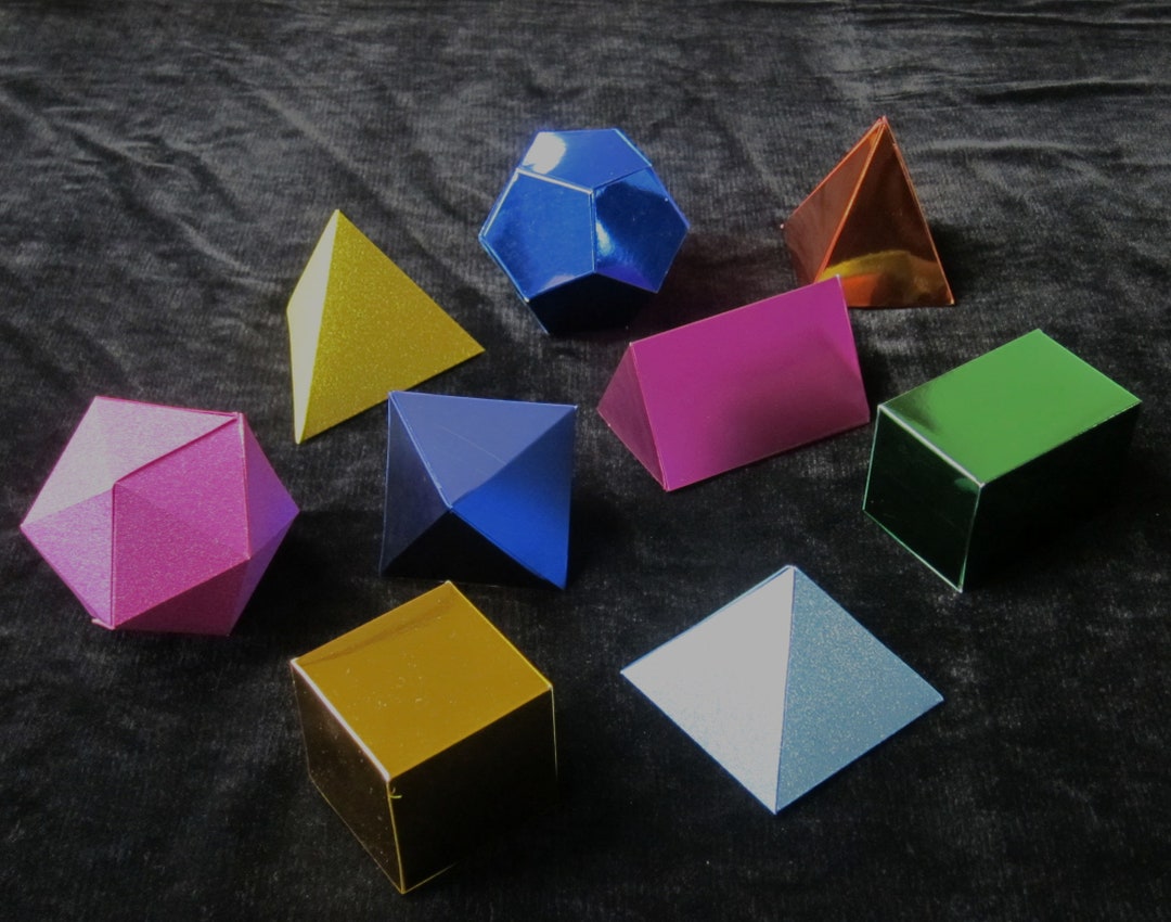 3-D Solid Nets. Fun, Decorative, and Educational - Etsy