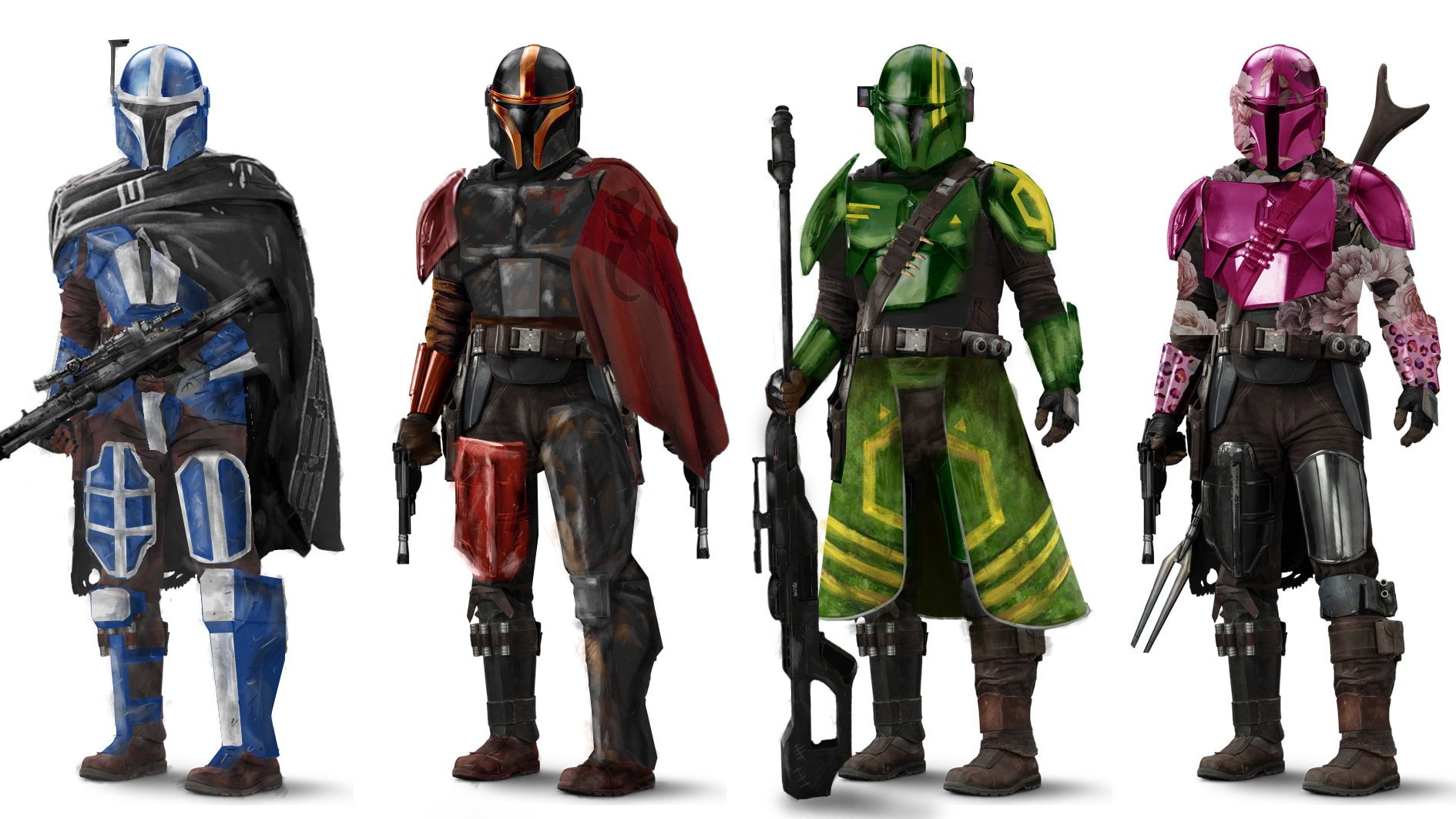 The Mandalorians Star Wars Fan Art - Etsy