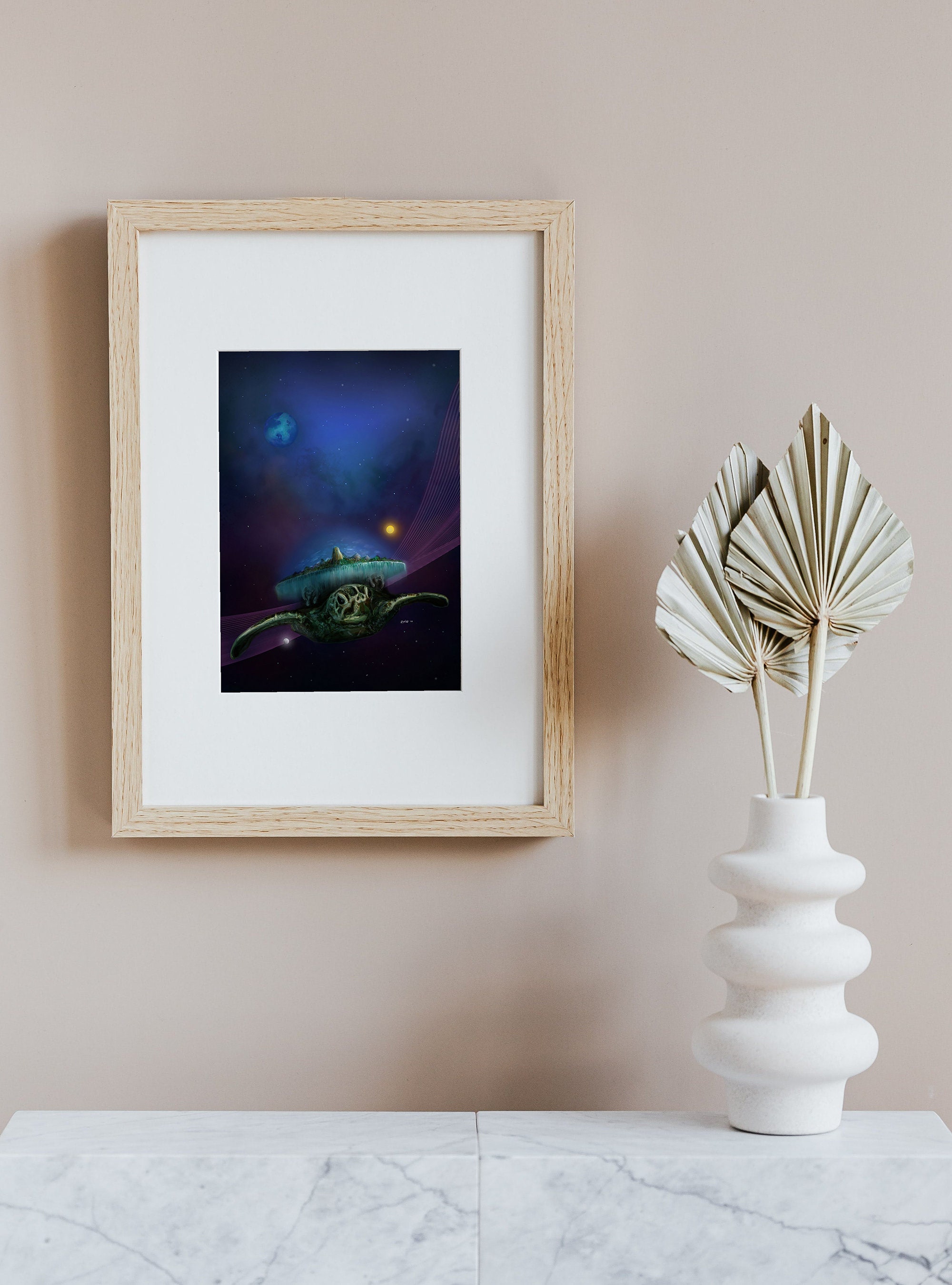 Star Turtle Fantasy Art Print - Etsy