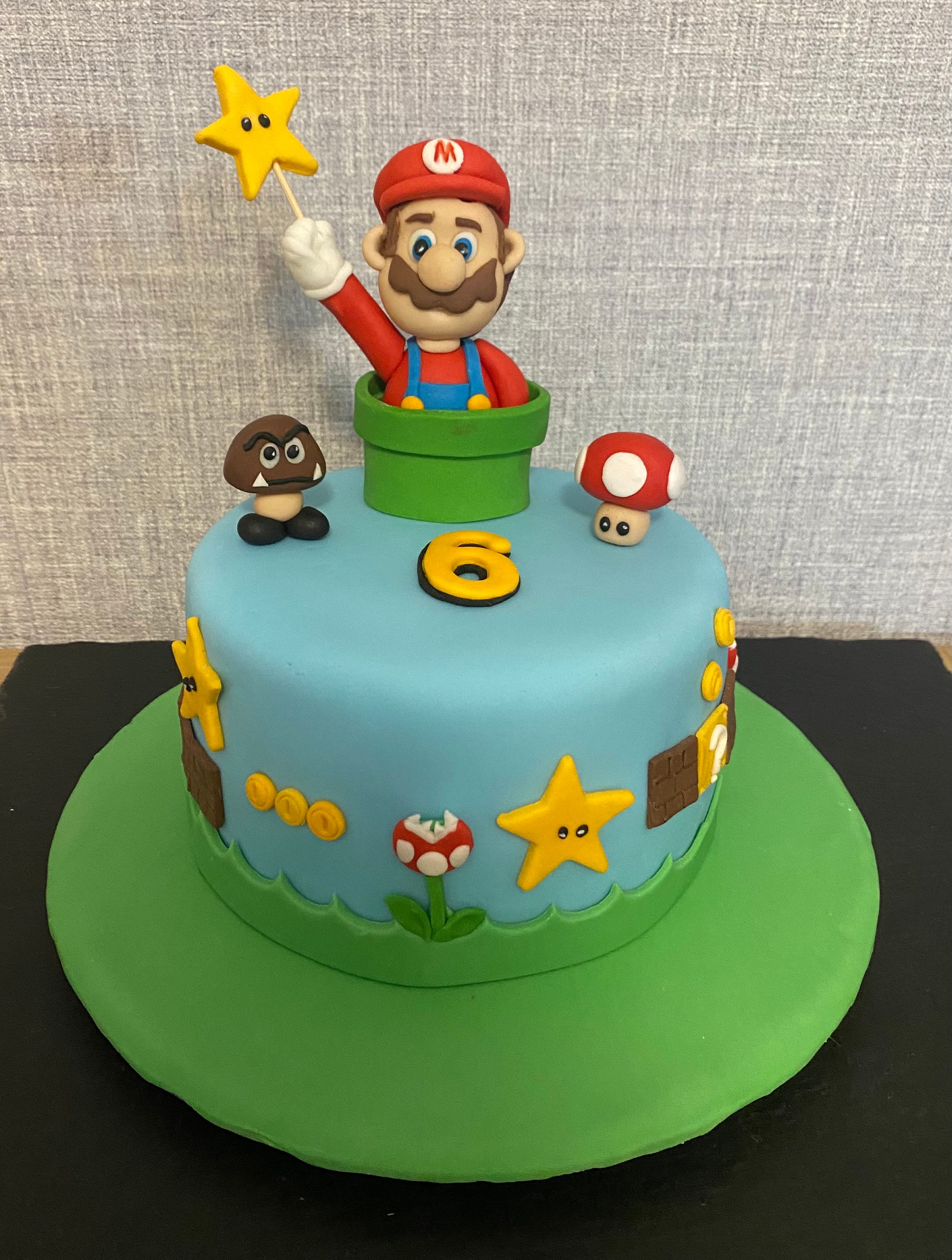 Fondant Super Mario unofficial Cake Topper - Etsy UK