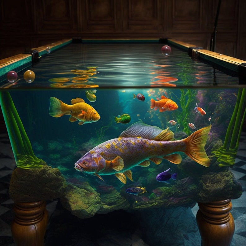 Fish Pool Canvas Print - Etsy