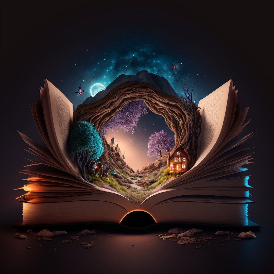 An Open Book Digital Instant Download - Etsy