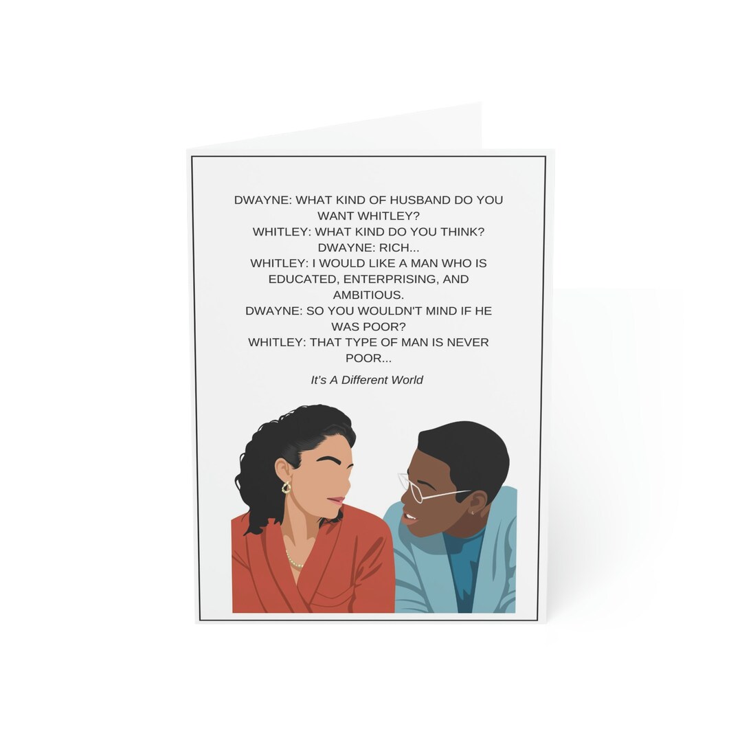 Whitley & Dwayne Greeting Card - Etsy