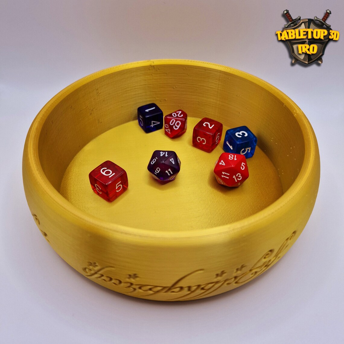Dice Tray the One Ring 3D Printed the Lord of the Rings for - Etsy