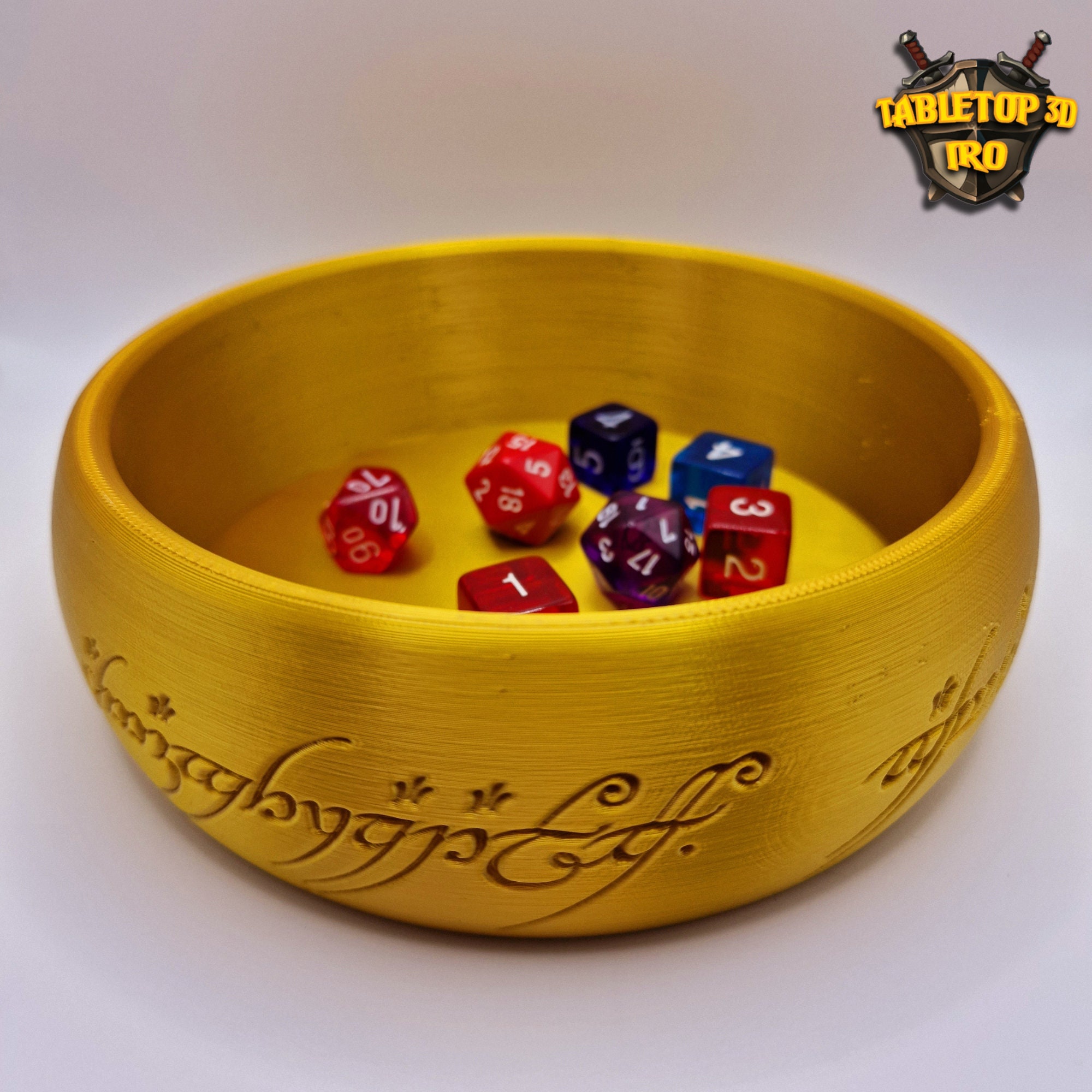 Dice Tray the One Ring 3D Printed the Lord of the Rings for - Etsy
