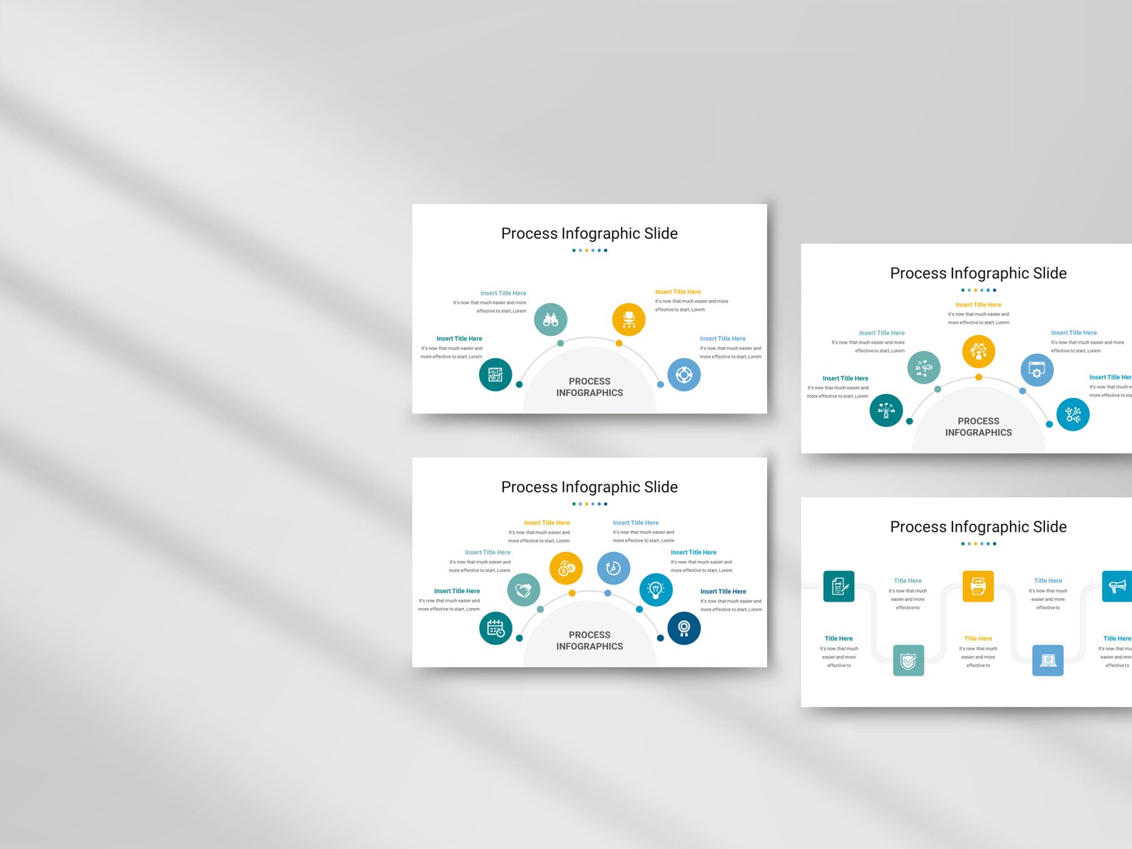 Modern Process Infographic Powerpoint Template, Processes and Timeline ...
