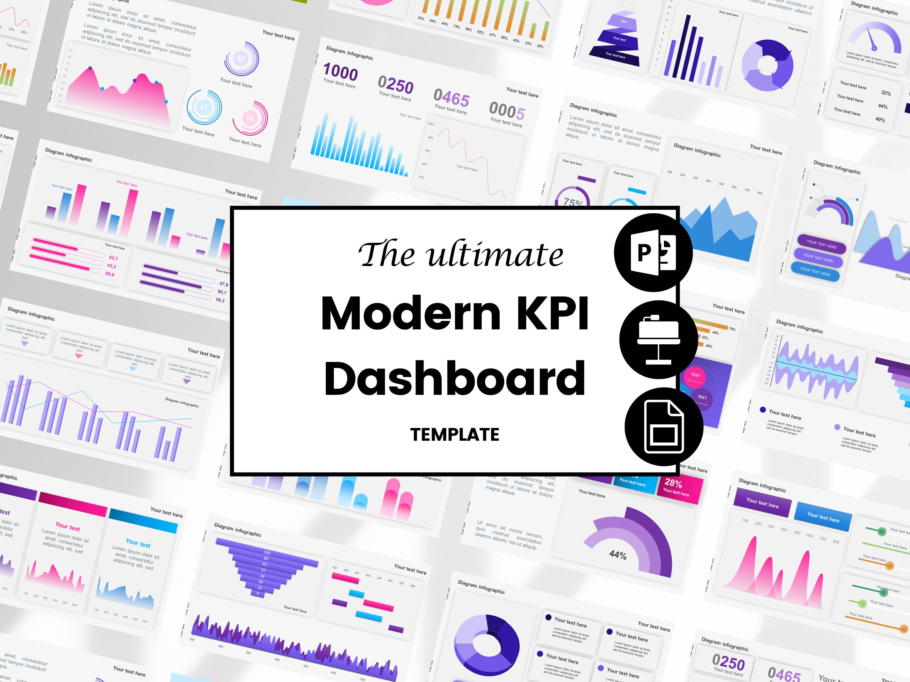 Dashboard Powerpoint Template Data Analytics Presentation Ppt