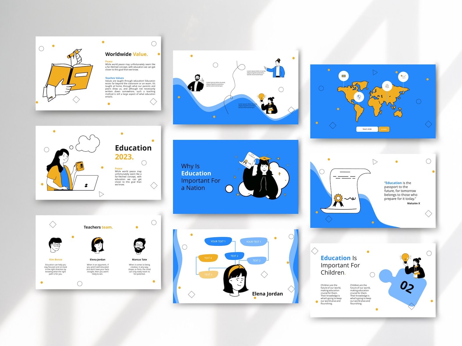 Education Presentation for Teacher Powerpoint Template Education Slide ...