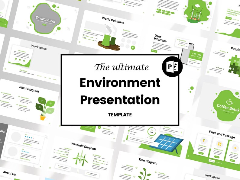 Powerpoint Template Environment Presentation, Professional PPT Business ...