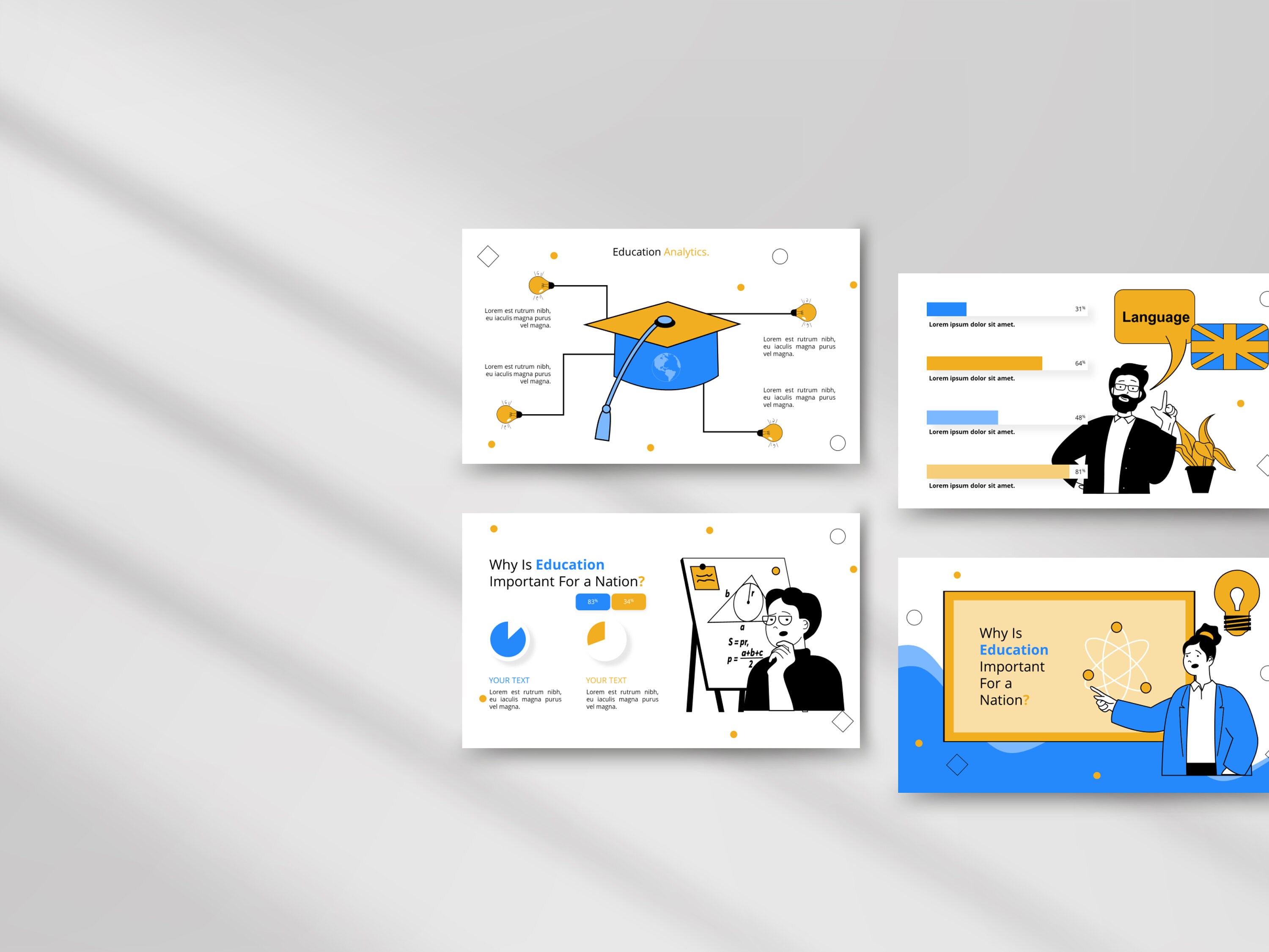 Education Presentation for Teacher Powerpoint Template Education Slide ...