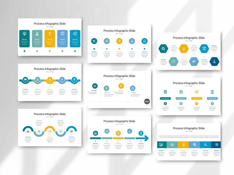 Modern Process Infographic Powerpoint Template, Processes and Timeline ...