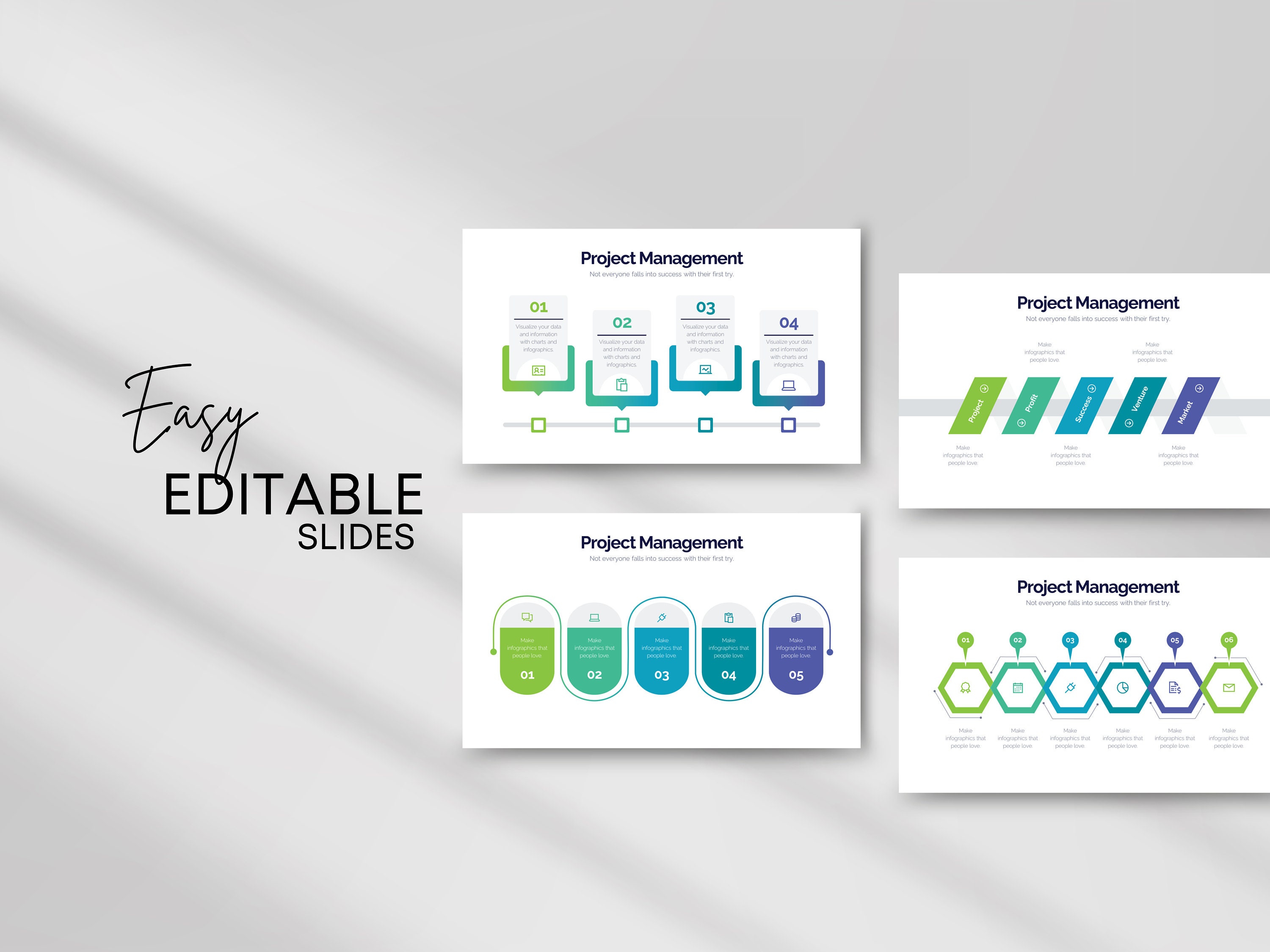 Project Management Infographics, Timeline PPT Template - Etsy