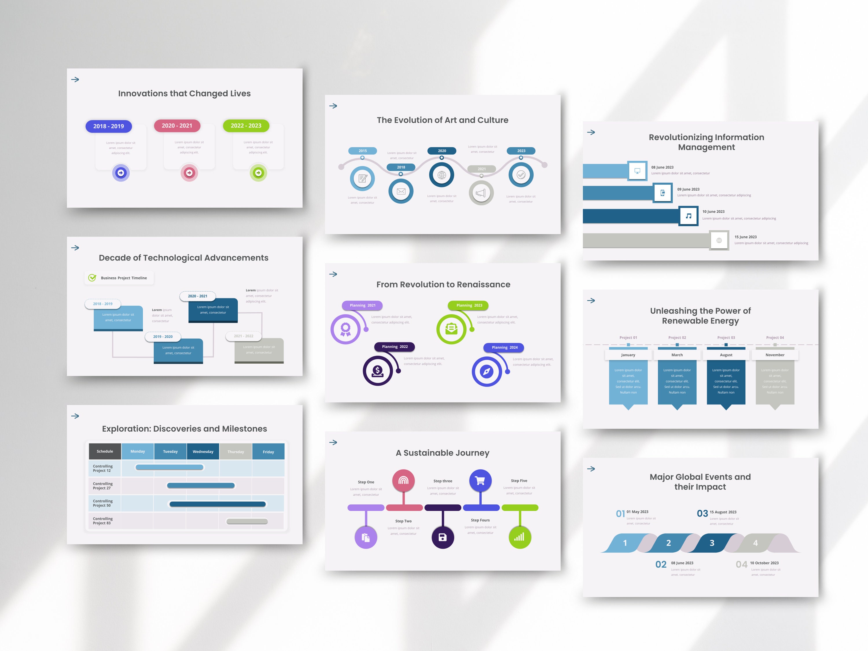 Agenda and Timeline Powerpoint Template, Project Manager Presentation ...