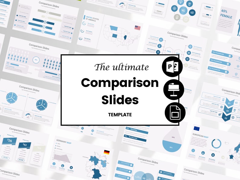 Comparative Analysis Powerpoint Template, Comparison Analysis ...