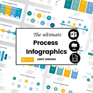 Modern Process Infographic Powerpoint Template, Processes and Timeline ...