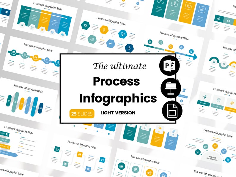 Modern Process Infographic Powerpoint Template, Processes and Timeline ...