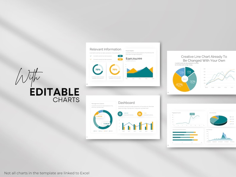 Dashboard PPT, Powerpoint Dashboard Template for Data Analytics - Etsy