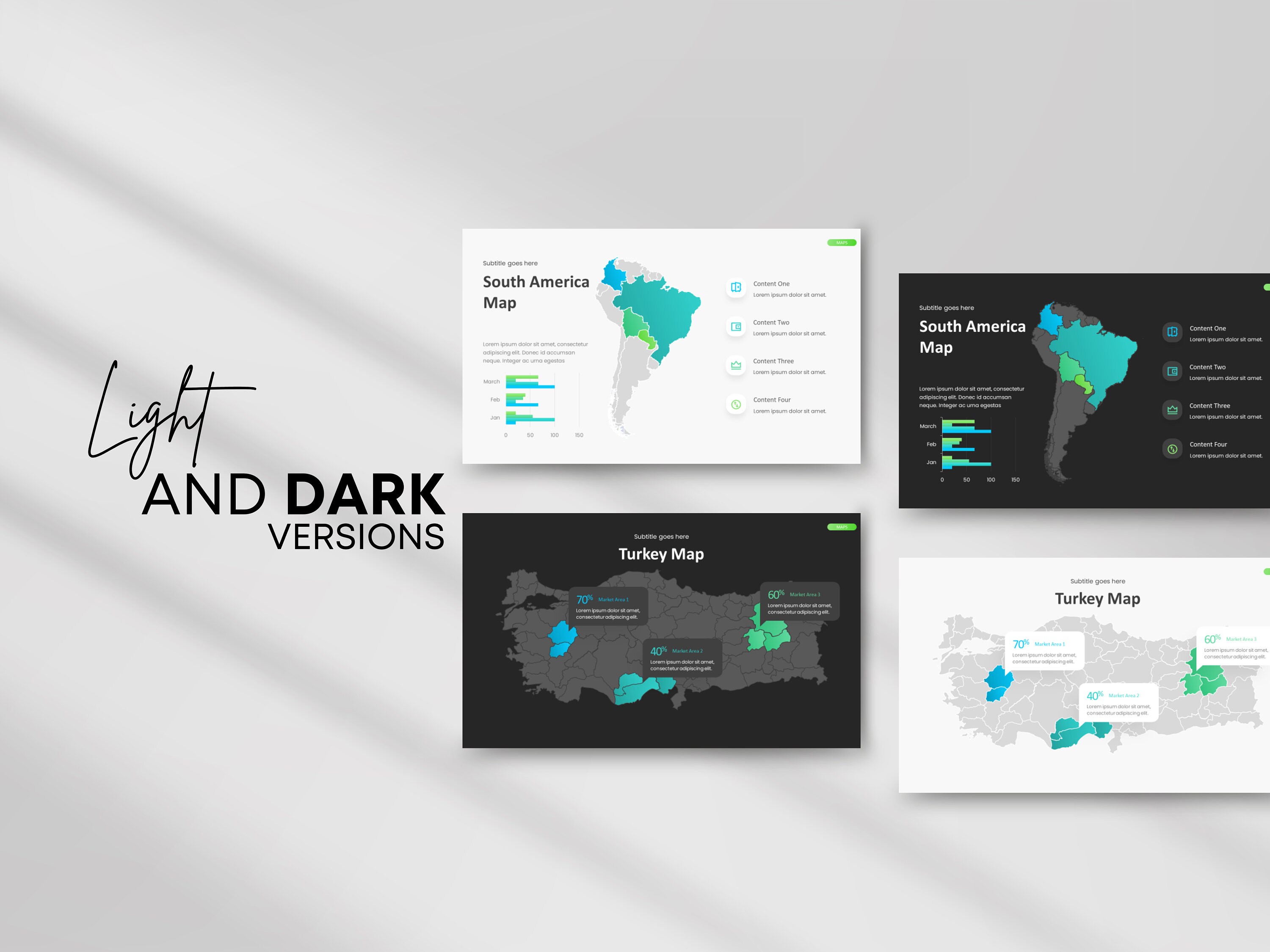 Maps Infographic Presentation Powerpoint Template With High - Etsy