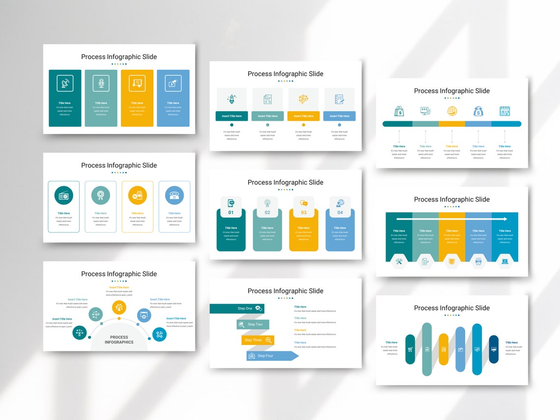 Modern Process Infographic Powerpoint Template, Processes and Timeline ...