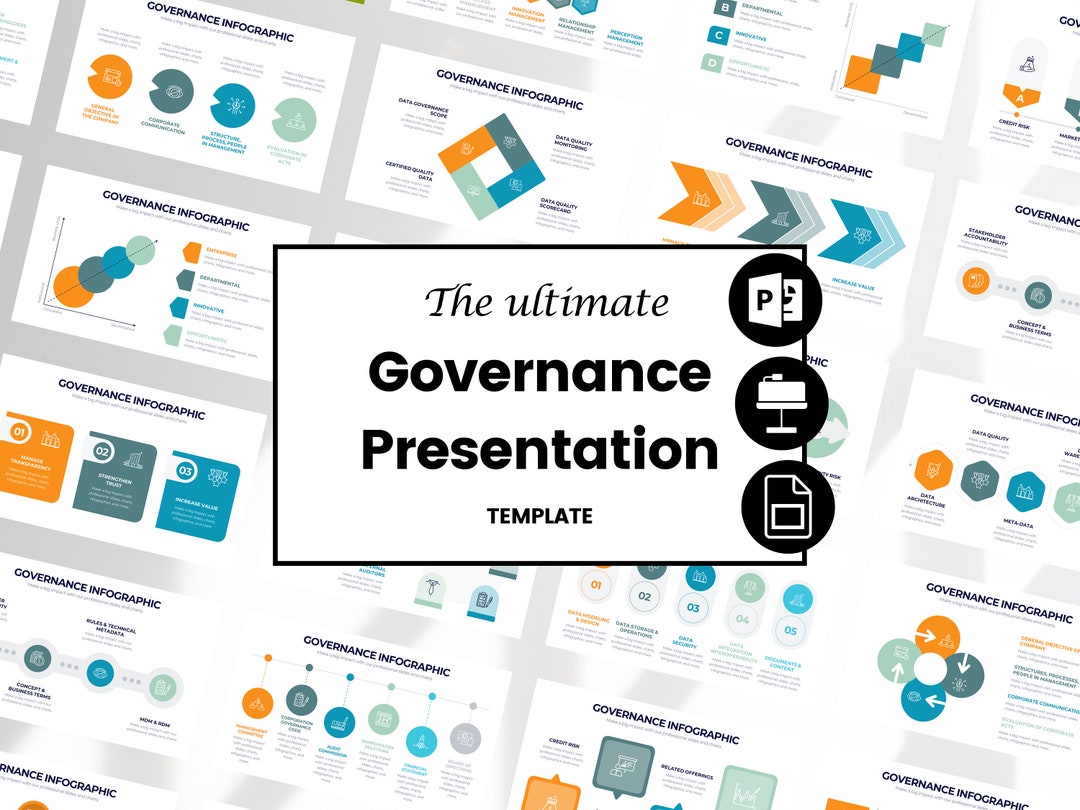 Governance Powerpoint Template Business Presentation Slide Deck With ...