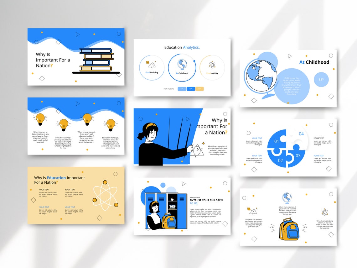 Education Presentation for Teacher Powerpoint Template Education Slide ...