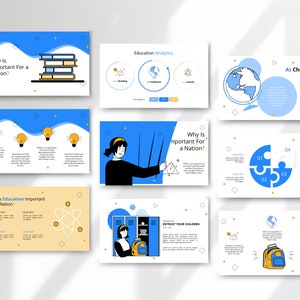 Education Presentation for Teacher Powerpoint Template Education Slide ...