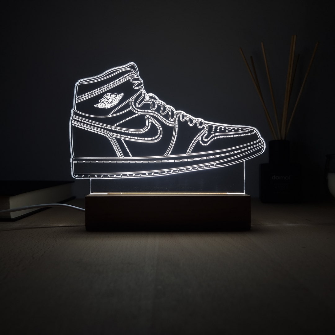 Lampe LED Air Jordan I cadeau pour les sneakerheads I Lampe LED Nike ...