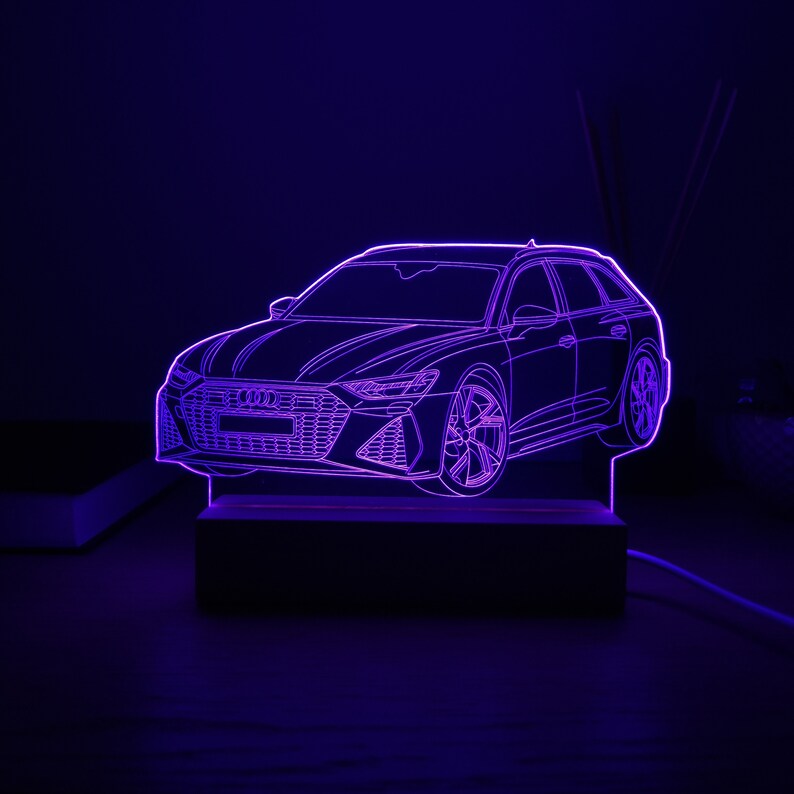 Audi RS6 Plexiglas Gravur I Audi RS6 Plexiglas Gravur I Geschenk für ...