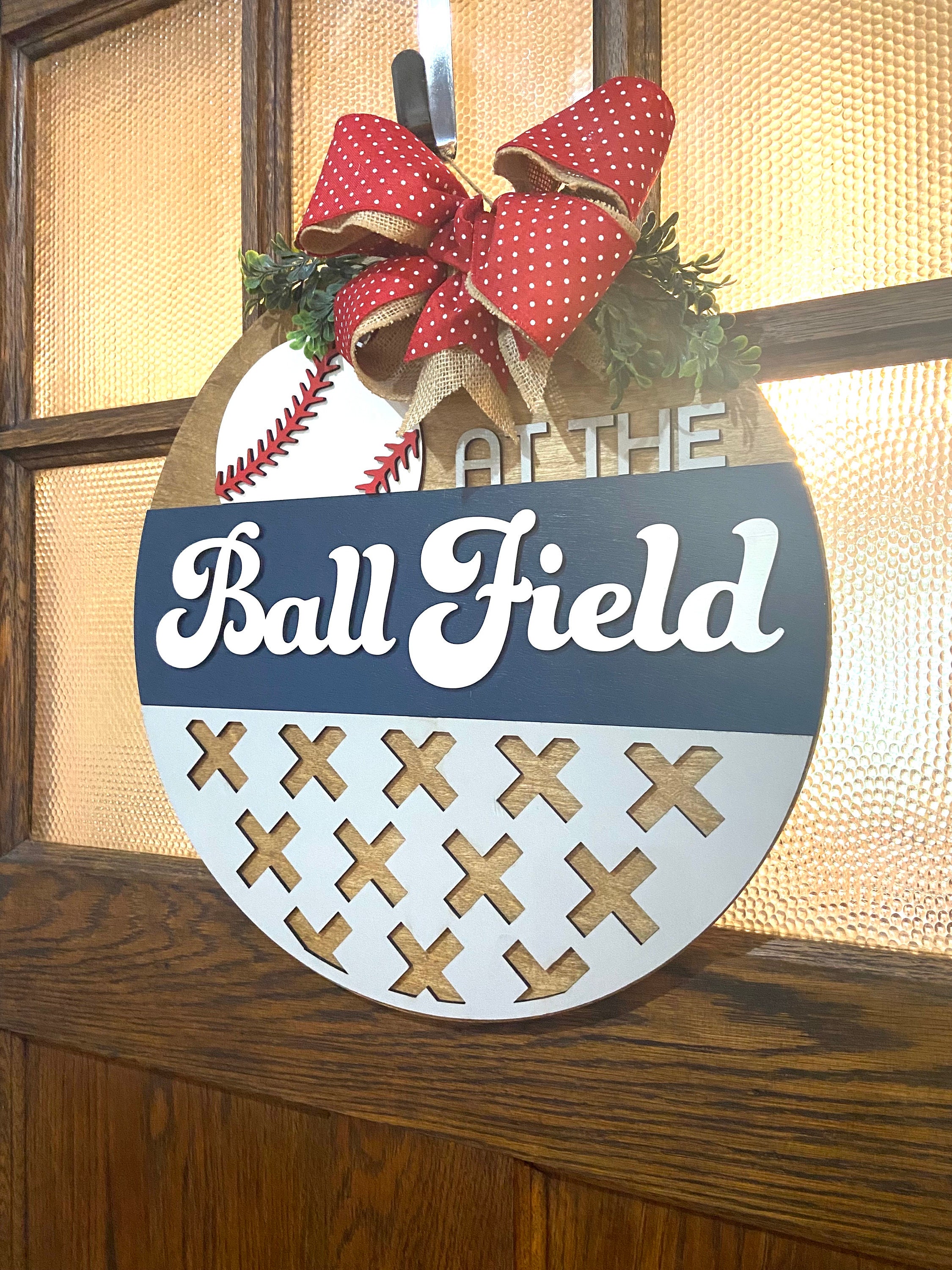 Baseball 3D Wood Door Hanger Sign - Etsy