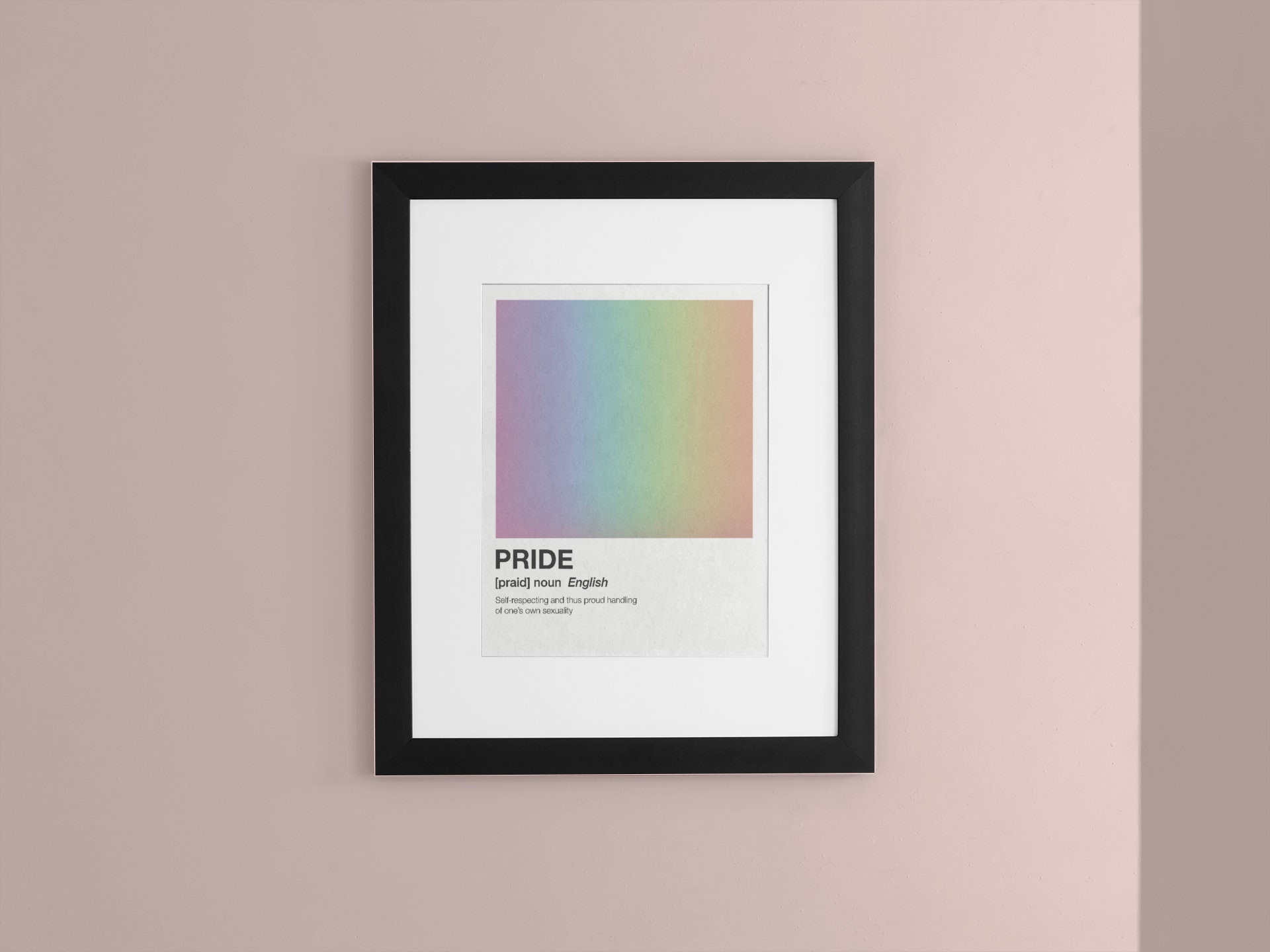Pride Flag Poster Digital Printable Lgbtq Wall Art Modern Wall Art ...