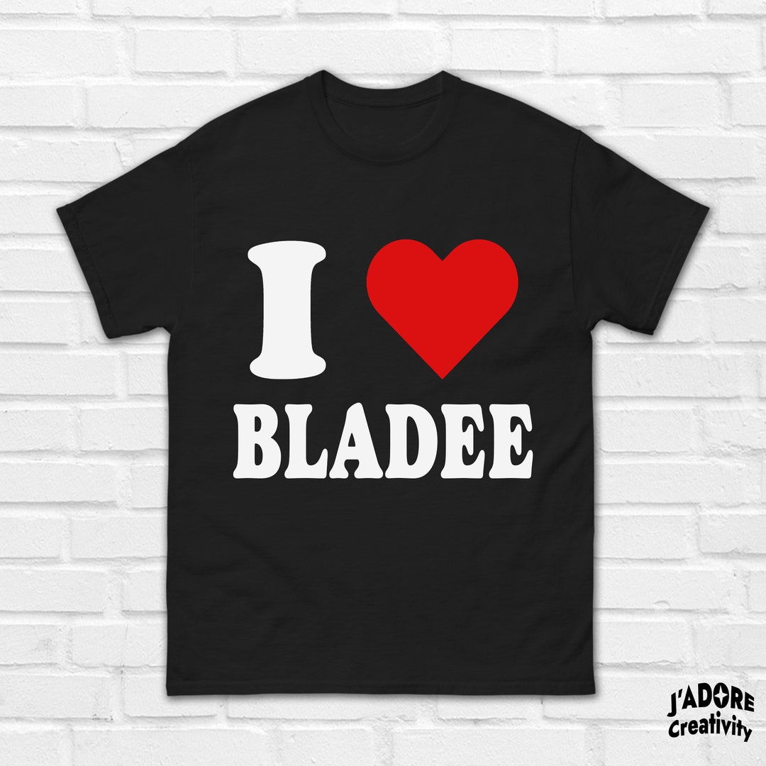 I Love Bladee Shirt Bladee Fan Shirt I Love Blade Tee Music Lover Gift ...