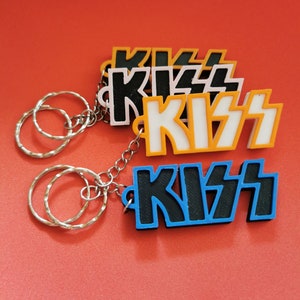 KISS Keychain - Etsy