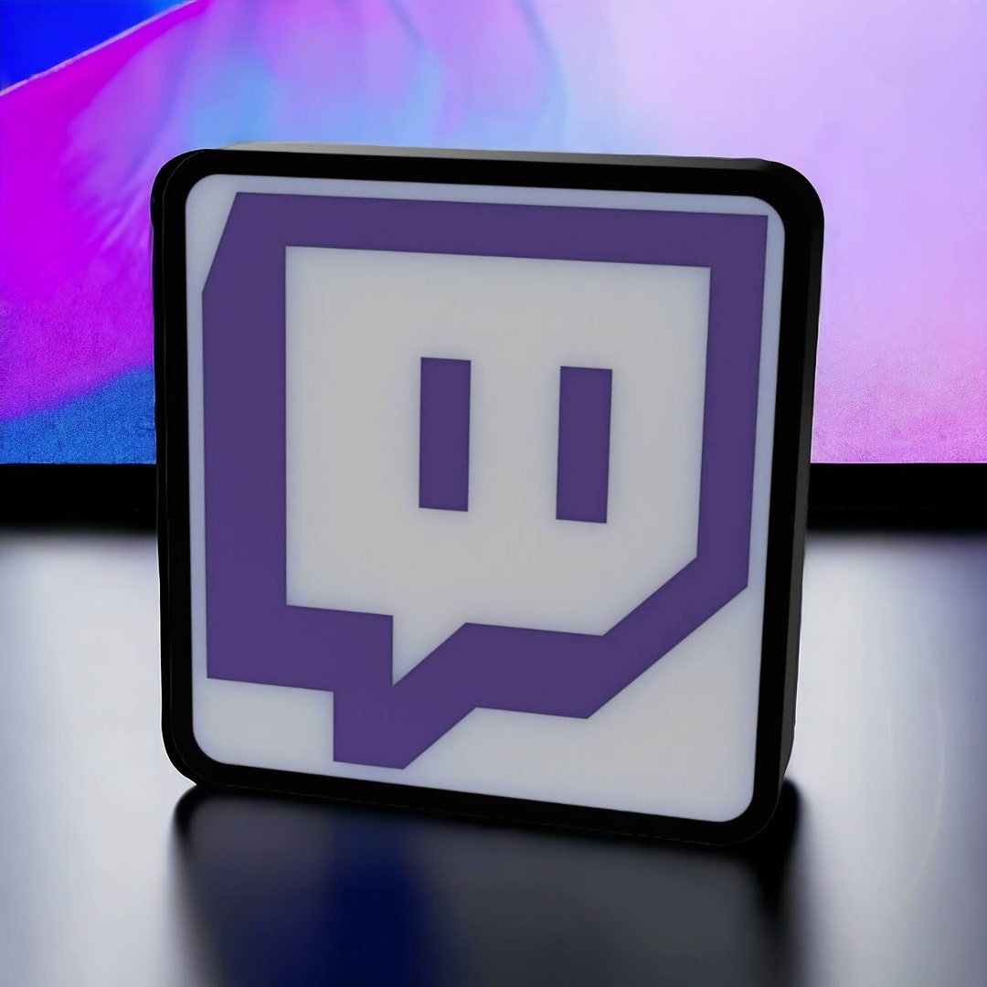 Twitch Logo Led Lamp Twitch Lightbox - Etsy