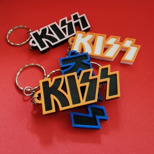 KISS Keychain - Etsy